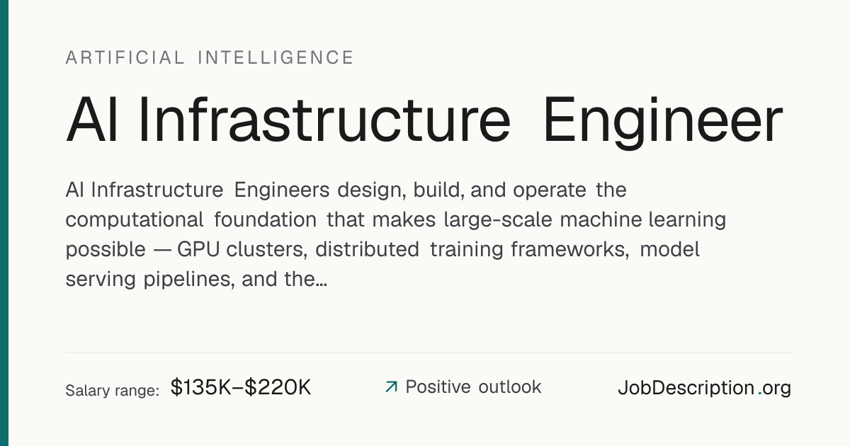 AI Infrastructure Engineer Job Description, Salary & Career Outlook ...